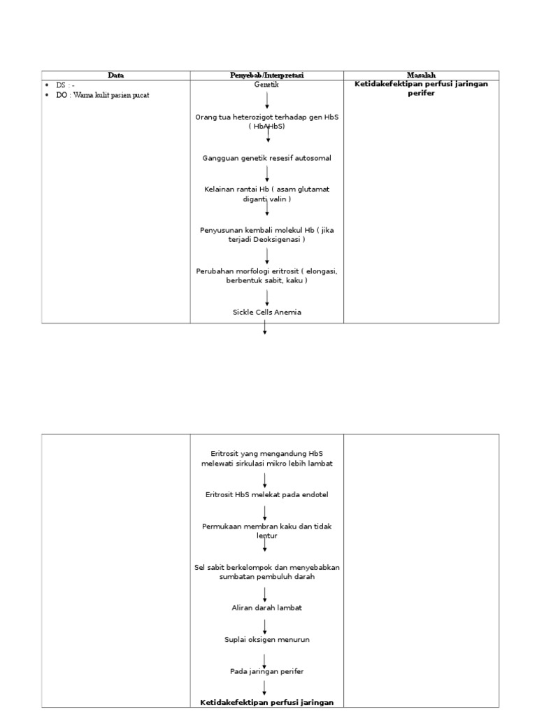 Analisa Data Ketidakefektifan Perfusi Jaringan Perifer | PDF