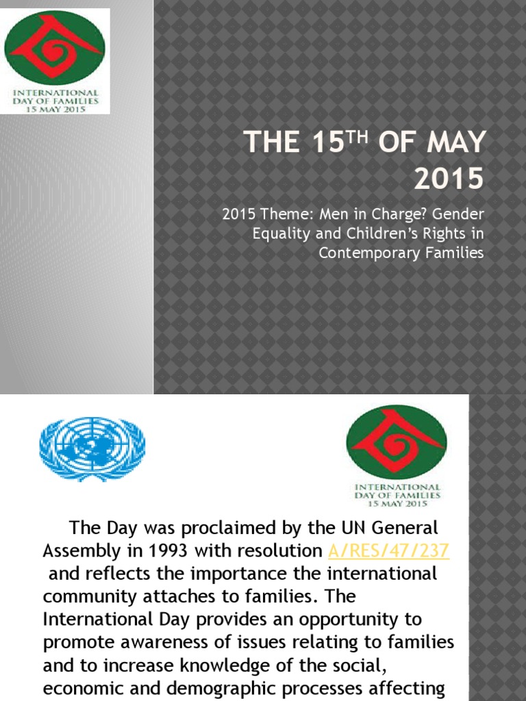 Gender Equality in Families 2015 | PDF | Gender Equality | Gender Studies