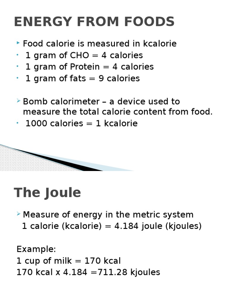 Energy From Foods - Lab | PDF | Food Energy | Calorie