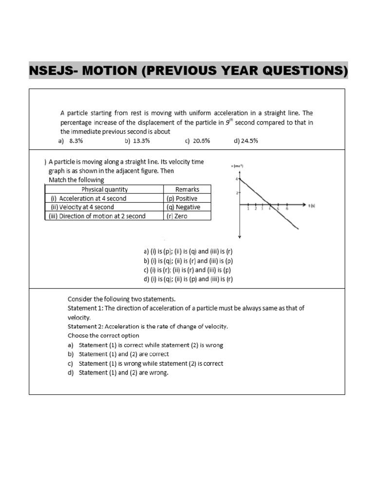 Nsejs - Motion and Kinematics | PDF