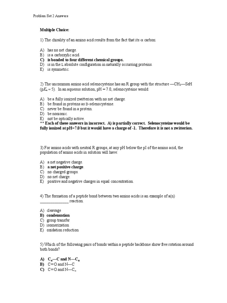 Biochemistry Chapter 3 | PDF | Amino Acid | Acid Dissociation Constant