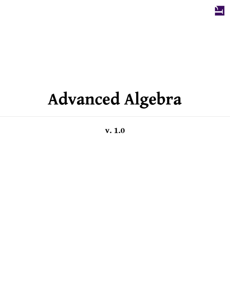 Advanced Algebra Concepts and Techniques | PDF | Fraction (Mathematics ...