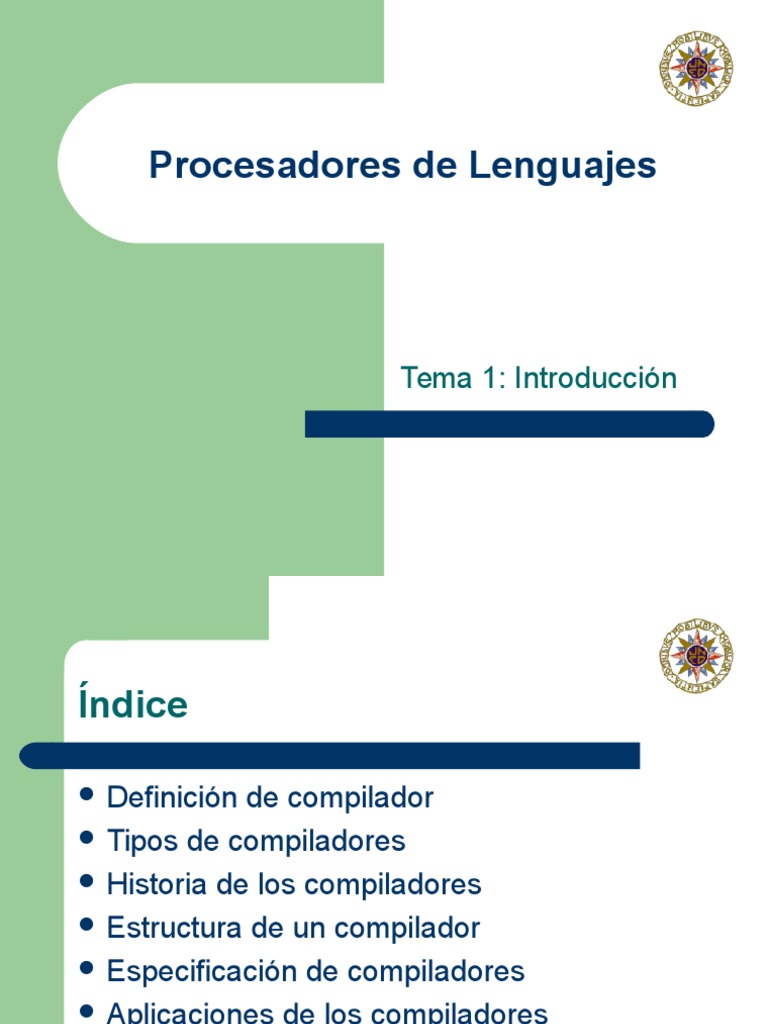 Tema 1 Introducción Compiladores | PDF | Compilador | Lenguaje de ...