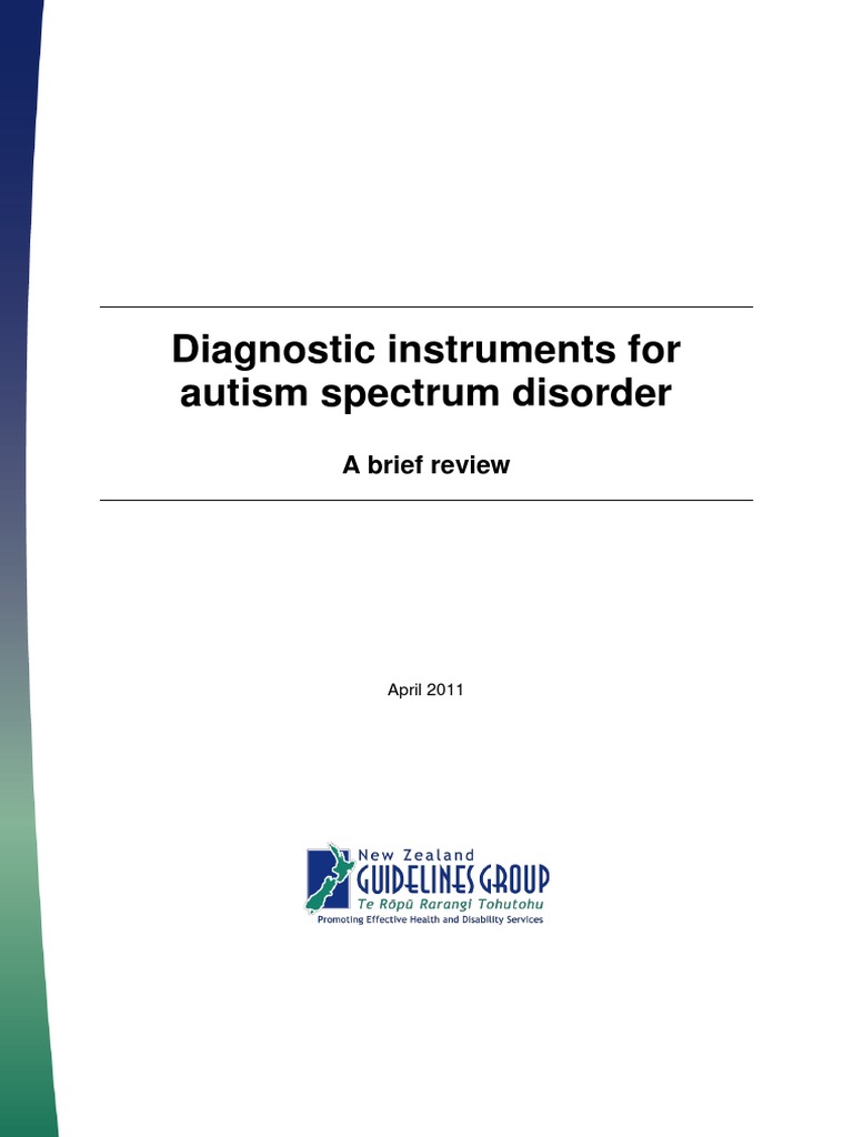 Autism Diagnostic Instruments Review | PDF | Autism Spectrum | Autism