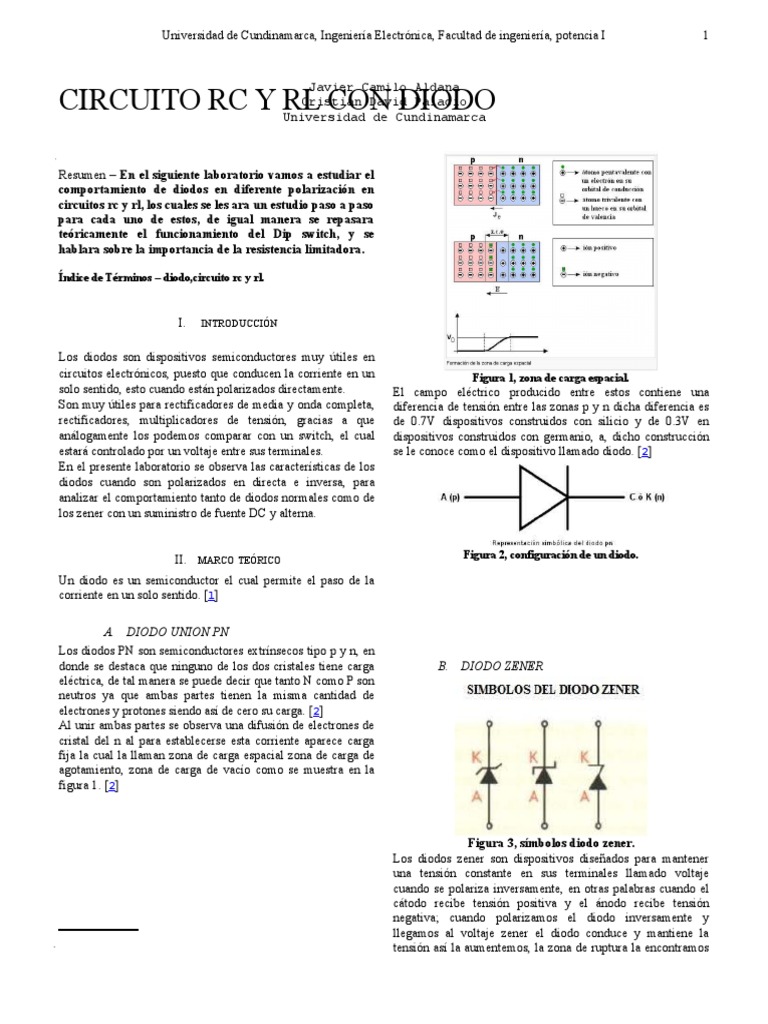 Informe Lab Diodos | PDF | Diodo | Rectificador