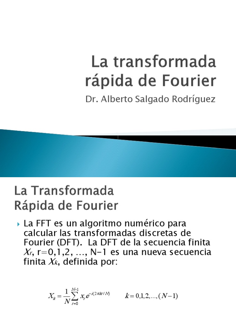 La Transformada Rapida de Fourier | PDF | Transformada rápida de ...