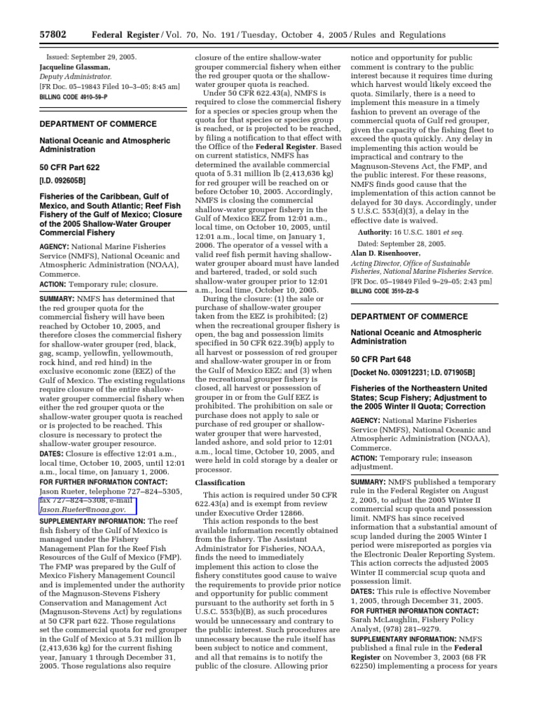 Rule: Fishery Conservation and Management: Alaska Fisheries of ...