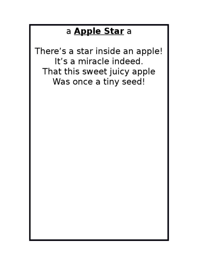 A Apple Star A There's A Star Inside An Apple! It's A Miracle Indeed ...