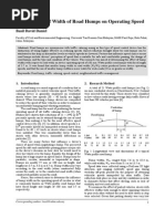 Road Hump Watt Profile Guide | PDF
