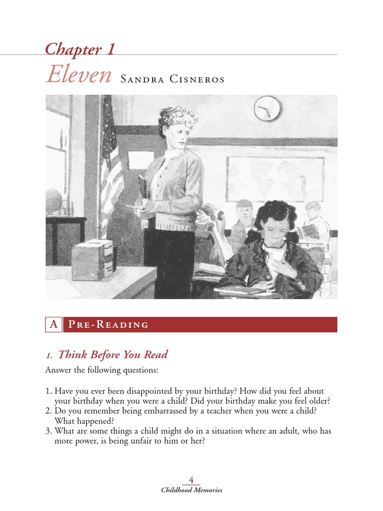 Eleven Sandra Cisneros PDF | PDF | Narration | Verb