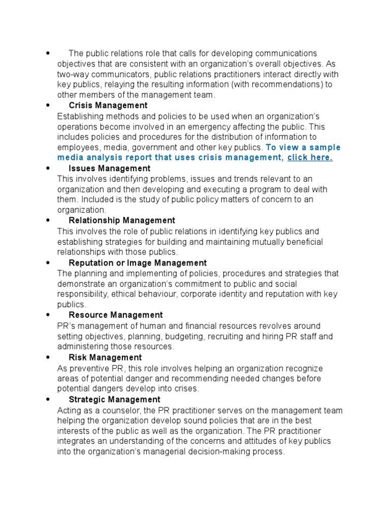 Crisis Management: To View A Sample Media Analysis Report That Uses ...