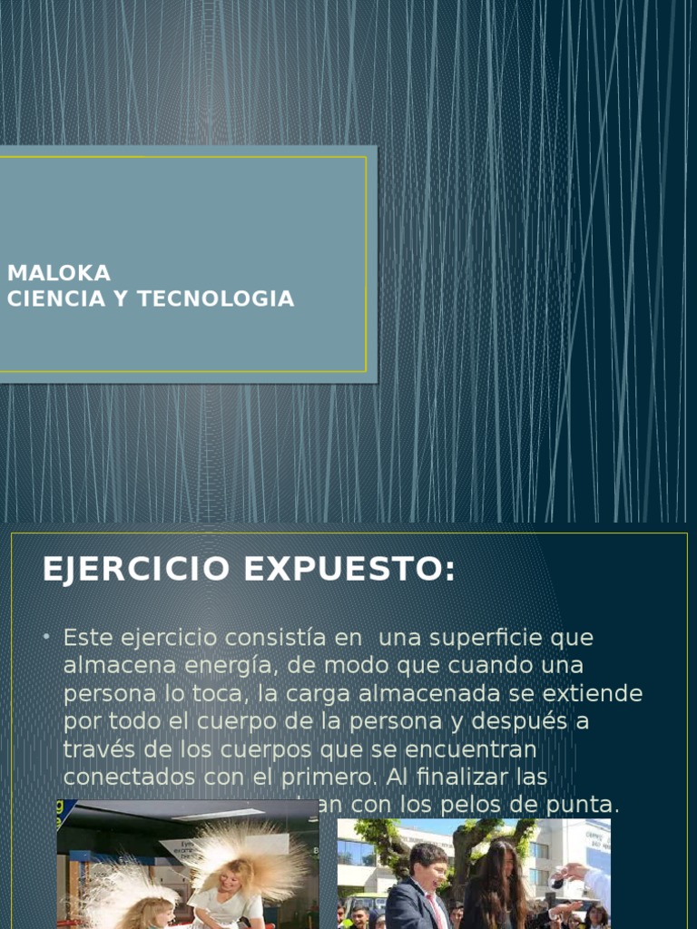 MALOKA | PDF | Electrostática | Generador eléctrico