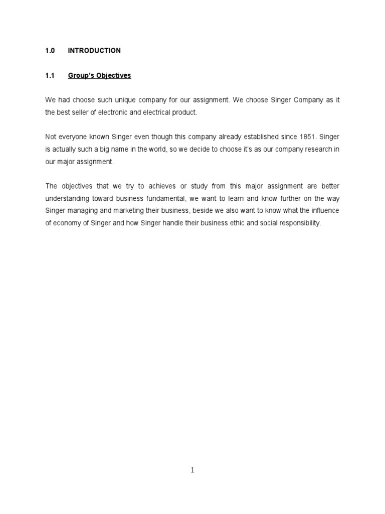 SINGER | PDF | Promotion (Marketing) | Market Segmentation