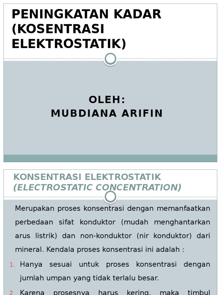 PERTEMUAN 6 (Konsentrasi Elektrostatik) | PDF | Teknologi & Rekayasa