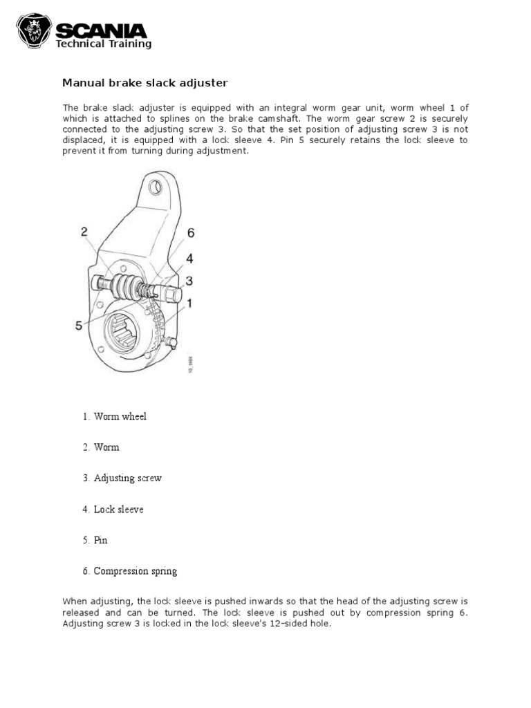 Slack Adjuster Scania | PDF | Gear | Vehicle Technology