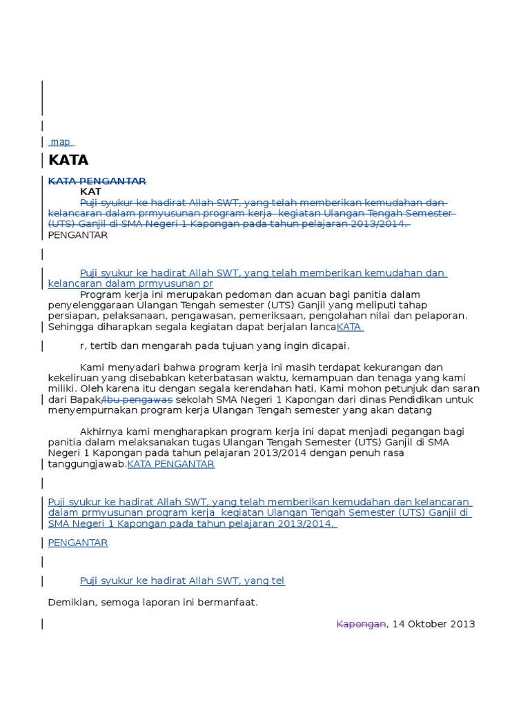 Laporan Kegiatan UTS SMK | PDF