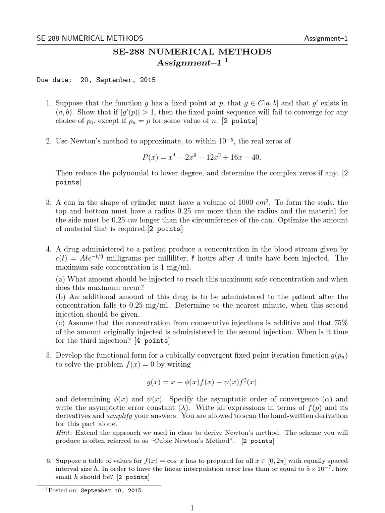 Assignment Se288 | PDF | Computational Science | Functions And Mappings