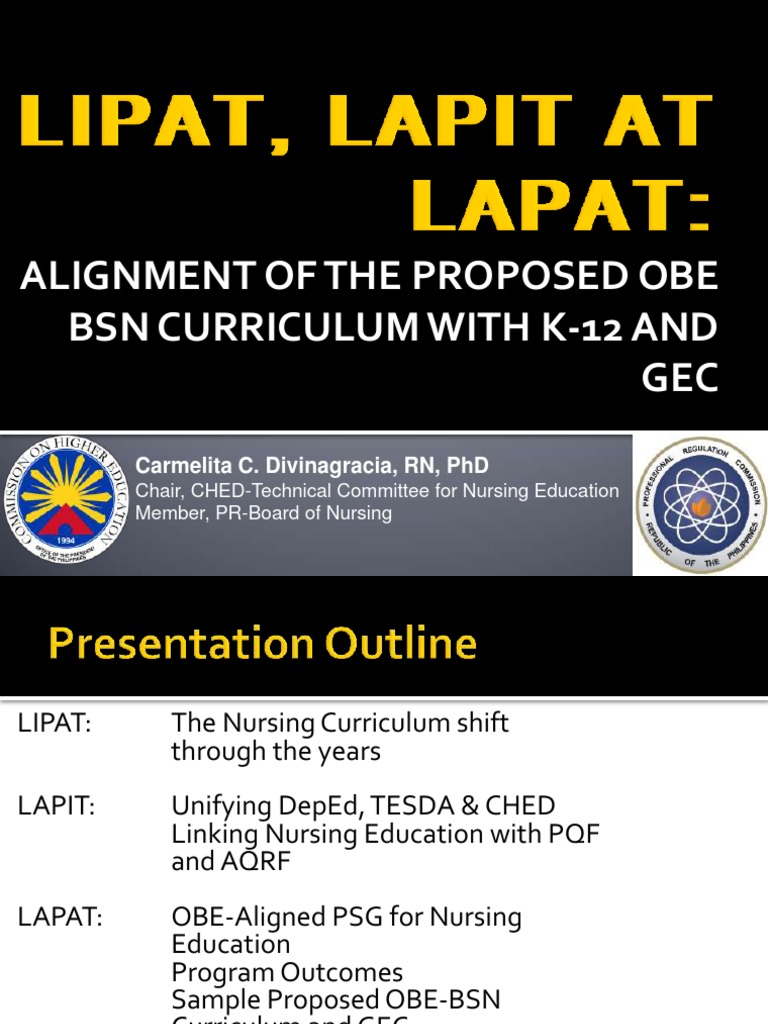Lipat Lapit at Lapat | PDF | Nursing | Curriculum