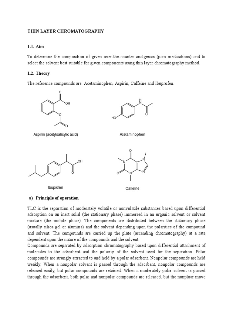 Thin Layer Chromatography | PDF | Thin Layer Chromatography ...