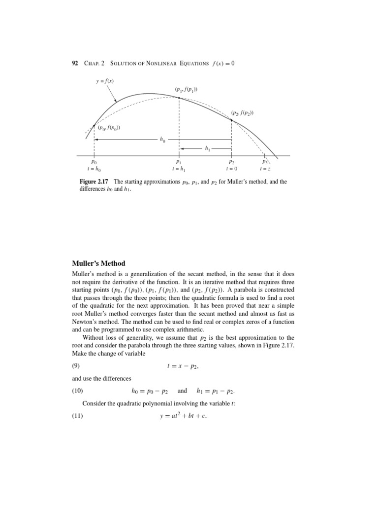 Mullers Method Proof | PDF