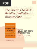 Never Eat Alone: Networking Insights | PDF | Mentorship
