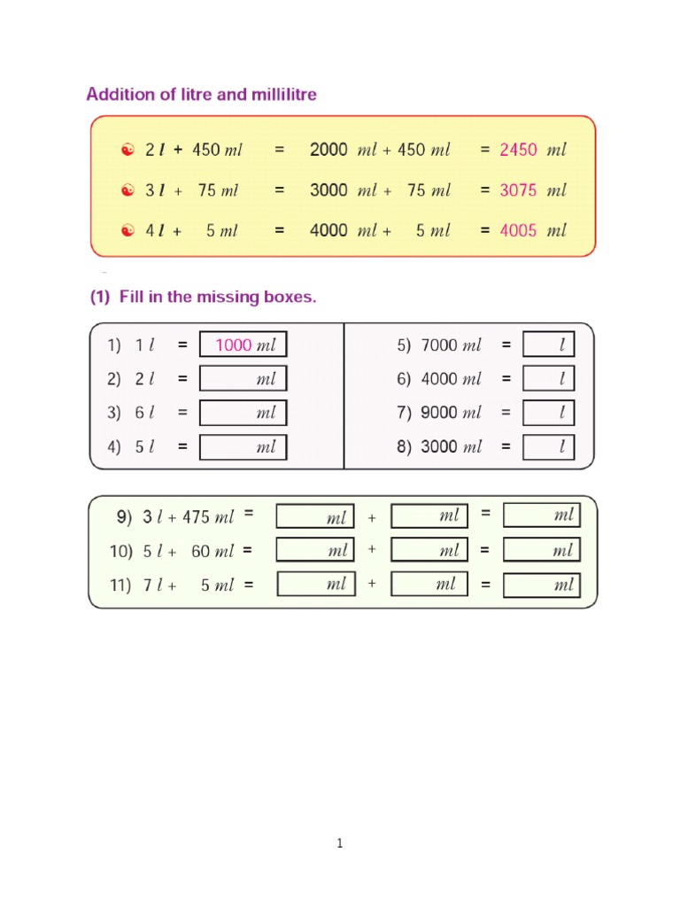 Mental Maths Sheets | PDF