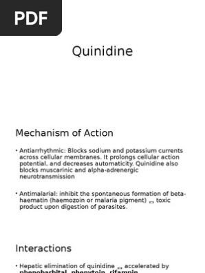 Quinidine Action Potential