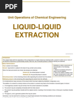 Liquid-Liquid Extraction Principles | PDF | Distillation | Solution