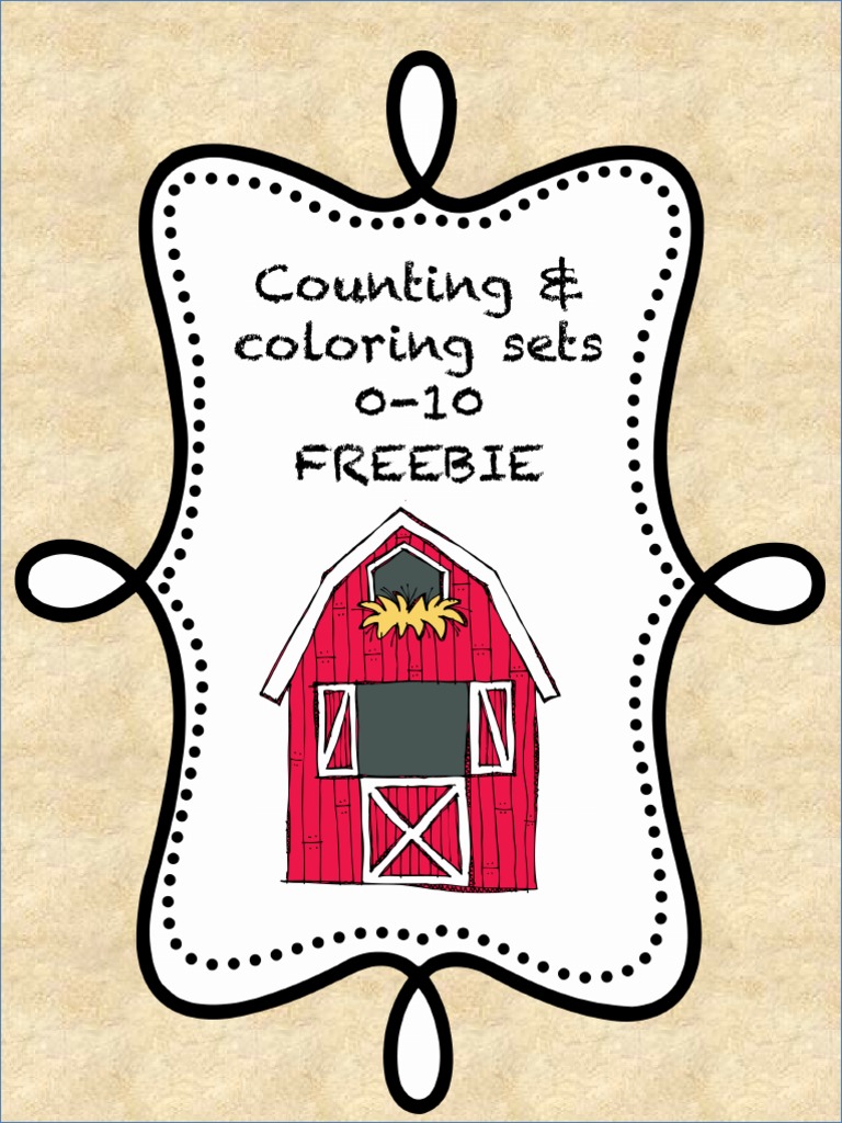 Farm Counting Coloring Sets Freebie | PDF
