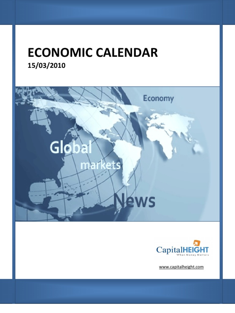 Economic Calendar | PDF | Stocks | Euro