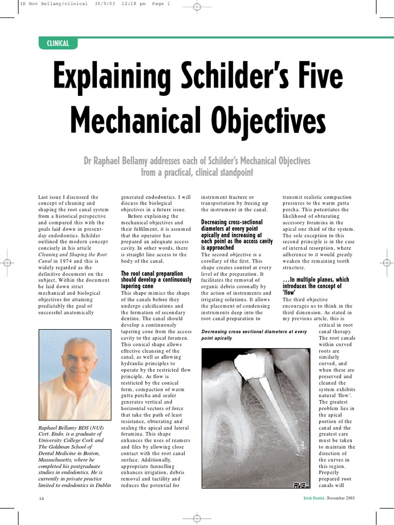 Explaining Schilders Five Mechanical Objectives | PDF | Human Tooth | Mouth