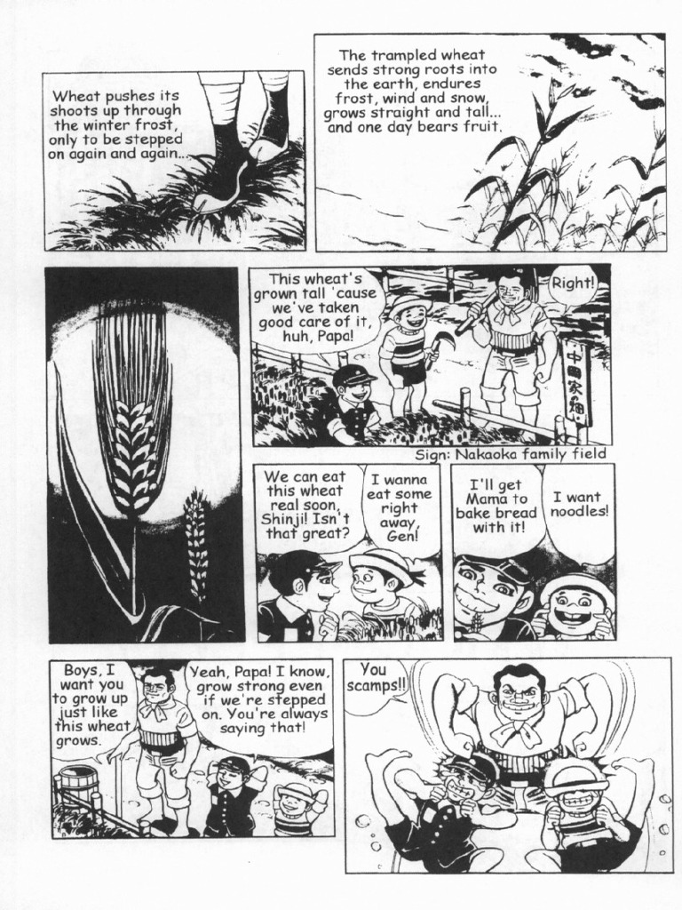 Barefoot Gen Vol 1 A Cartoon Story of Hiroshima | PDF | Anime And Manga ...