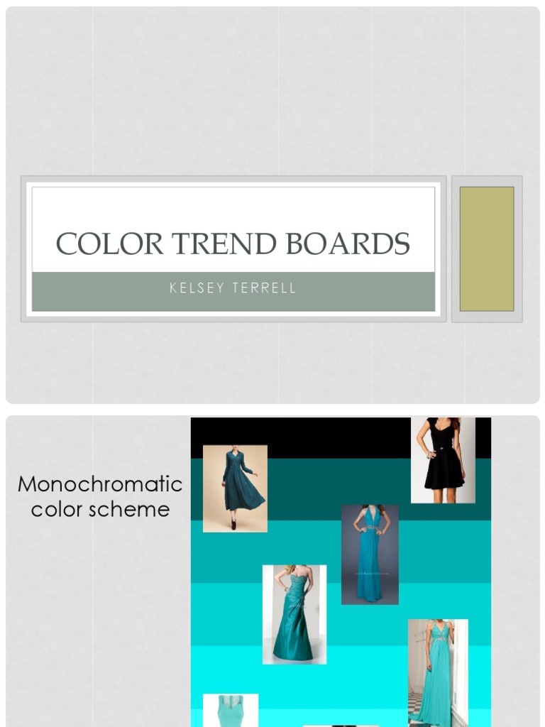 Color Scheme Trend Boards | PDF