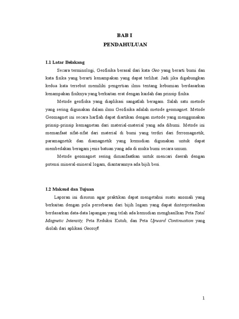 Metode Geomagnetik Dalam Pengolahan Data Geosoft | PDF