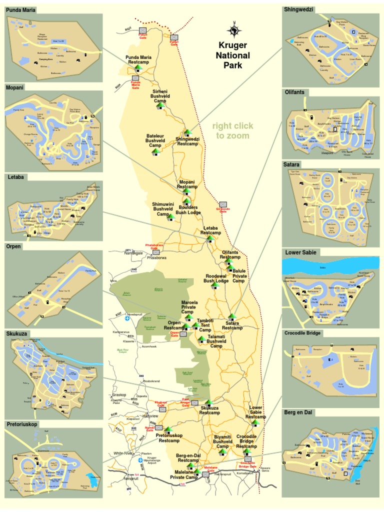 KNP Camps Gates Map | PDF | Room | Home