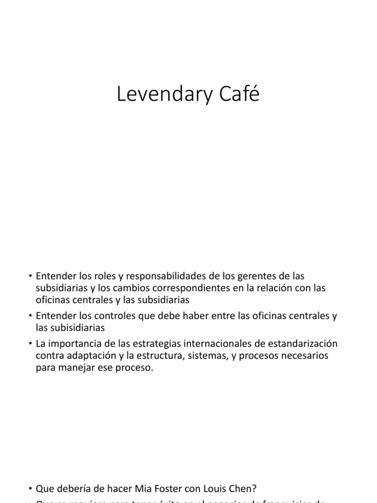 Estrategias de Gestión en Franquicias Levendary | PDF
