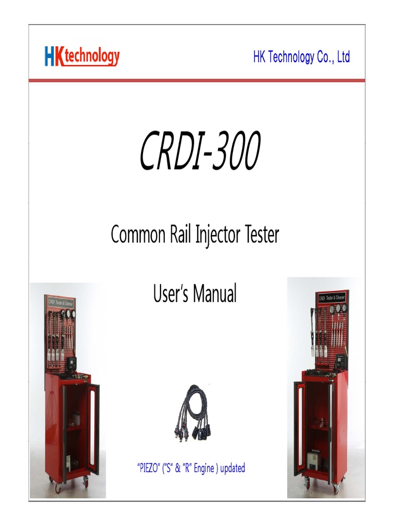 Manual Crdi Tester 300 | PDF | Fuel Injection | Pump