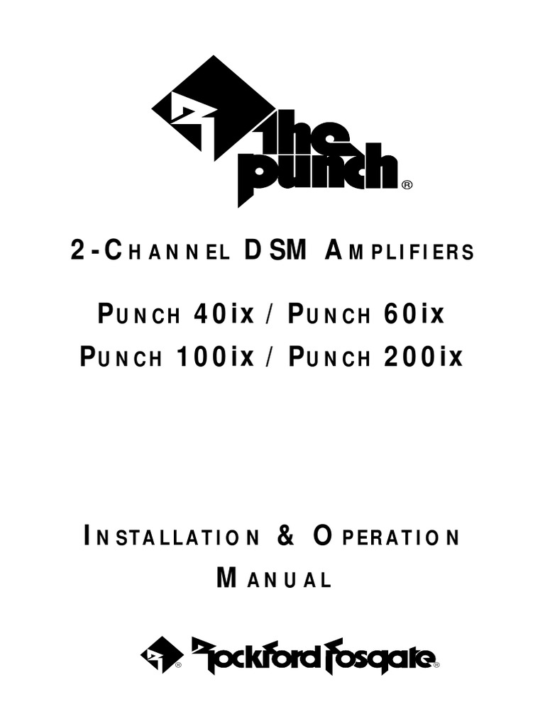 RF Punch 200 | PDF | Amplifier | Loudspeaker