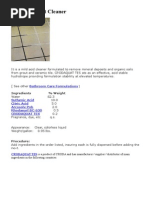 Taski r1 Msds | PDF | Chemistry | Materials