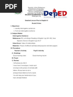 Detailed Lesson Plan in English For Grade 2 | PDF | Verb | Grammatical ...