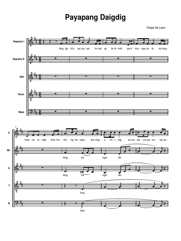 Payapang Daigdig SSATB | PDF