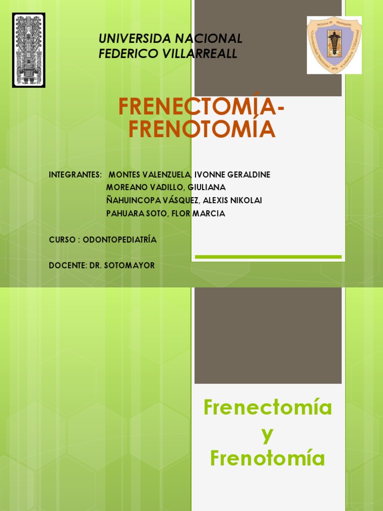 Frenectomía y Frenotomía en Odontopediatría | PDF | Odontología | Boca