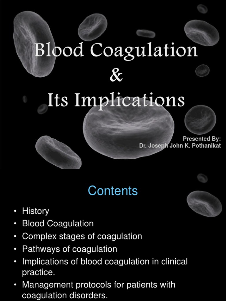 Blood Coagulation: Processes and Disorders | PDF