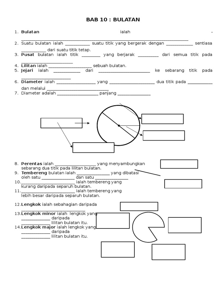 Nota Bulatan Tingkatan 2 | PDF