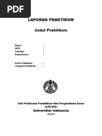 Syarat Dan Ketentuan Format Laporan Praktikum | PDF | Komputer