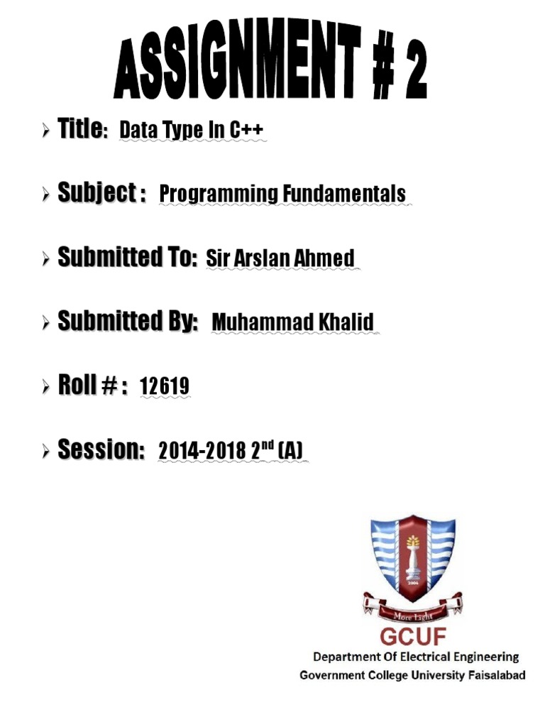 Assignment Cover Page | PDF | Technology & Engineering