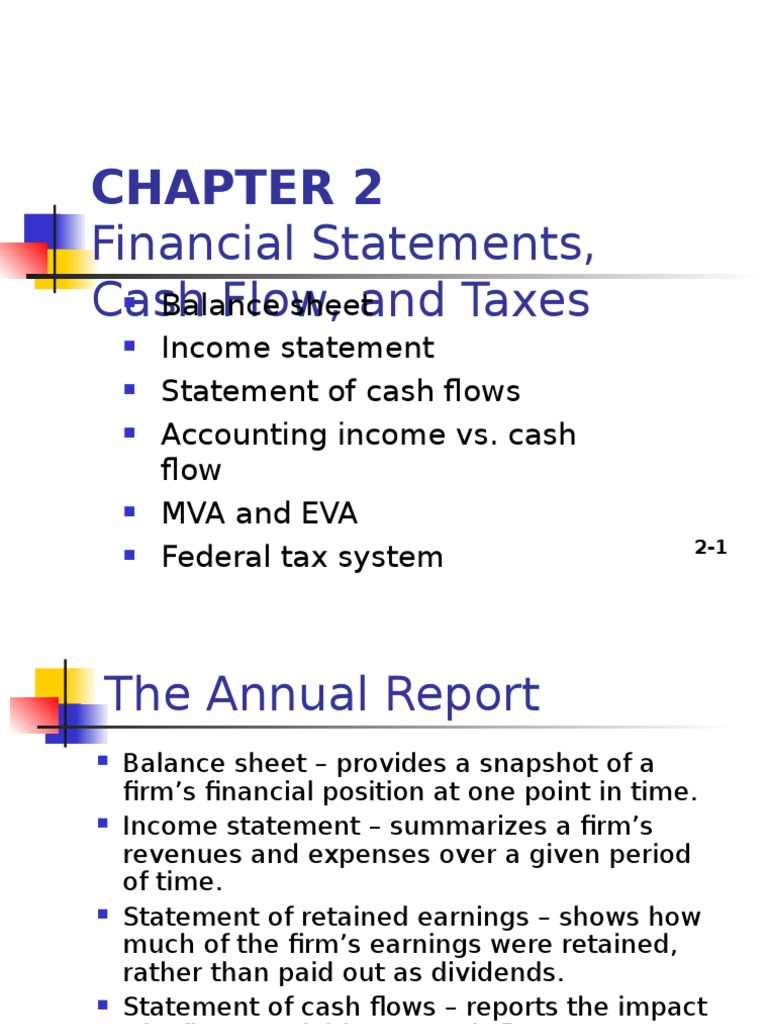 Financial Statements, Cash Flow, and Taxes | PDF | Capital Gains Tax ...