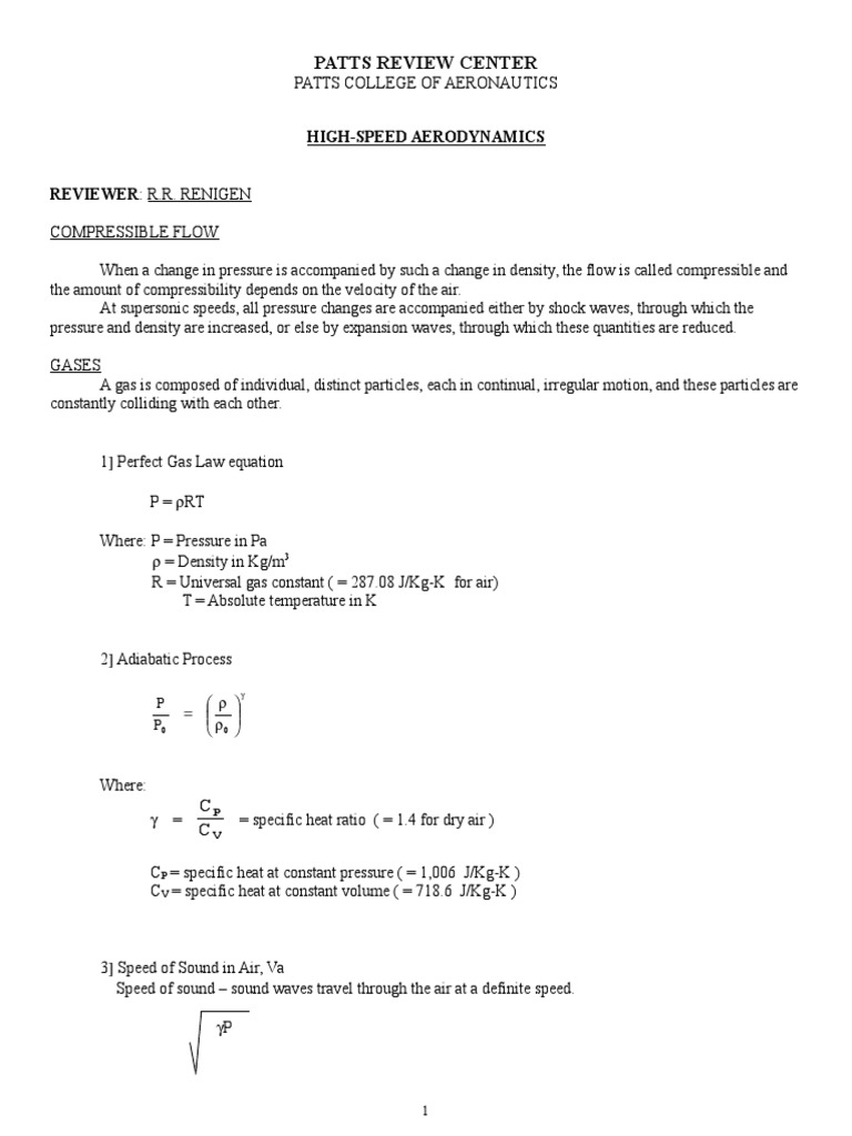 High Speed Aerodynamics | PDF | Shock Wave | Drag (Physics)