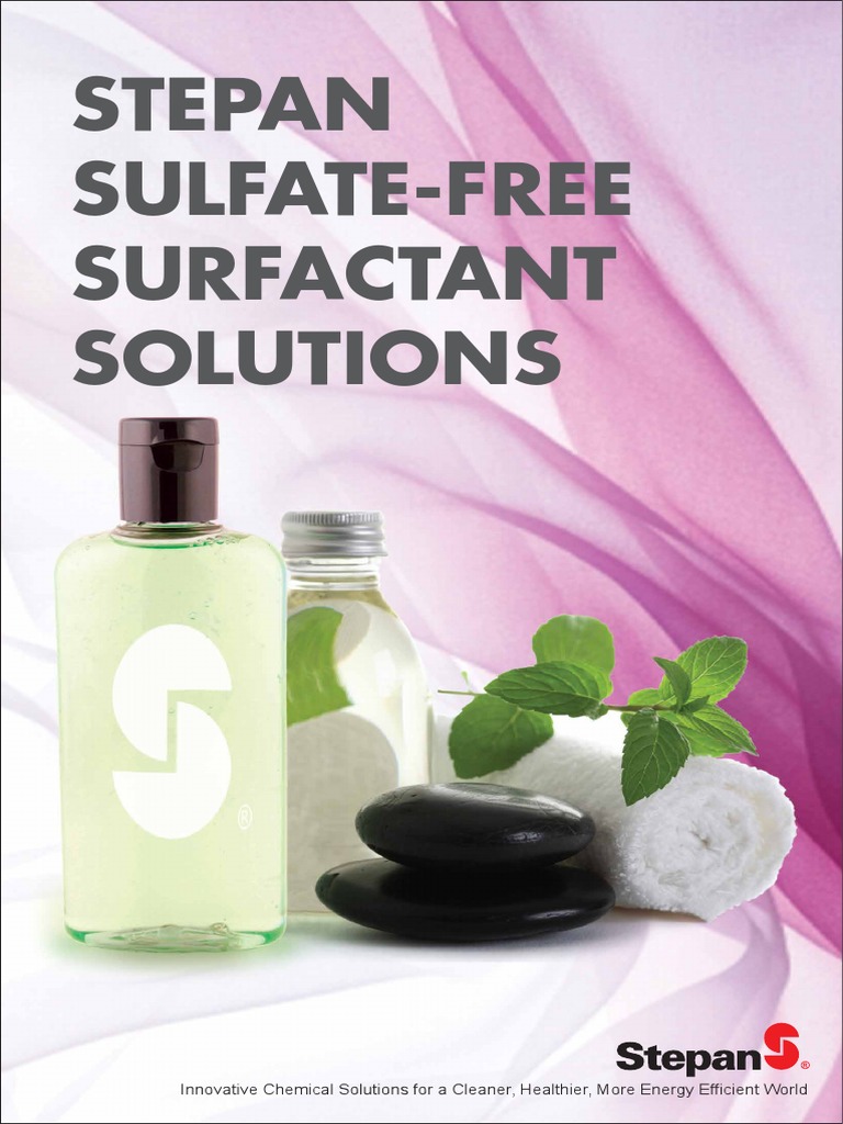 Stepan Sulfate Free Surfactant Solutions Guide | PDF | Shampoo | Surfactant