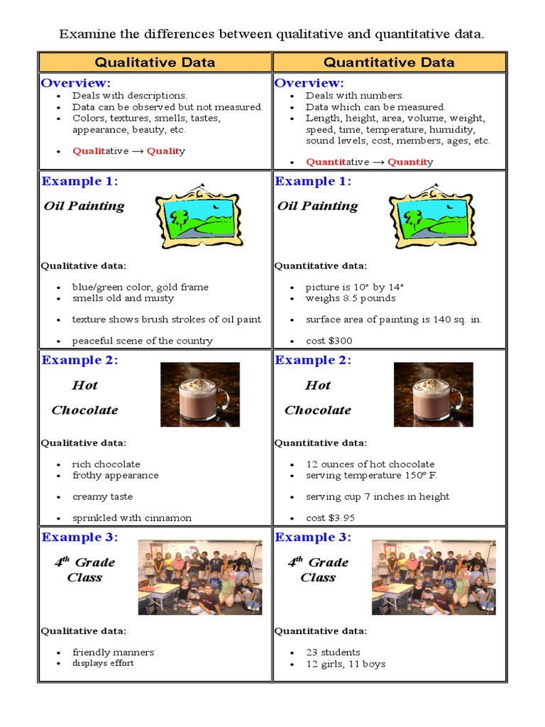 Qualitative vs Quantitative Data Explained | PDF